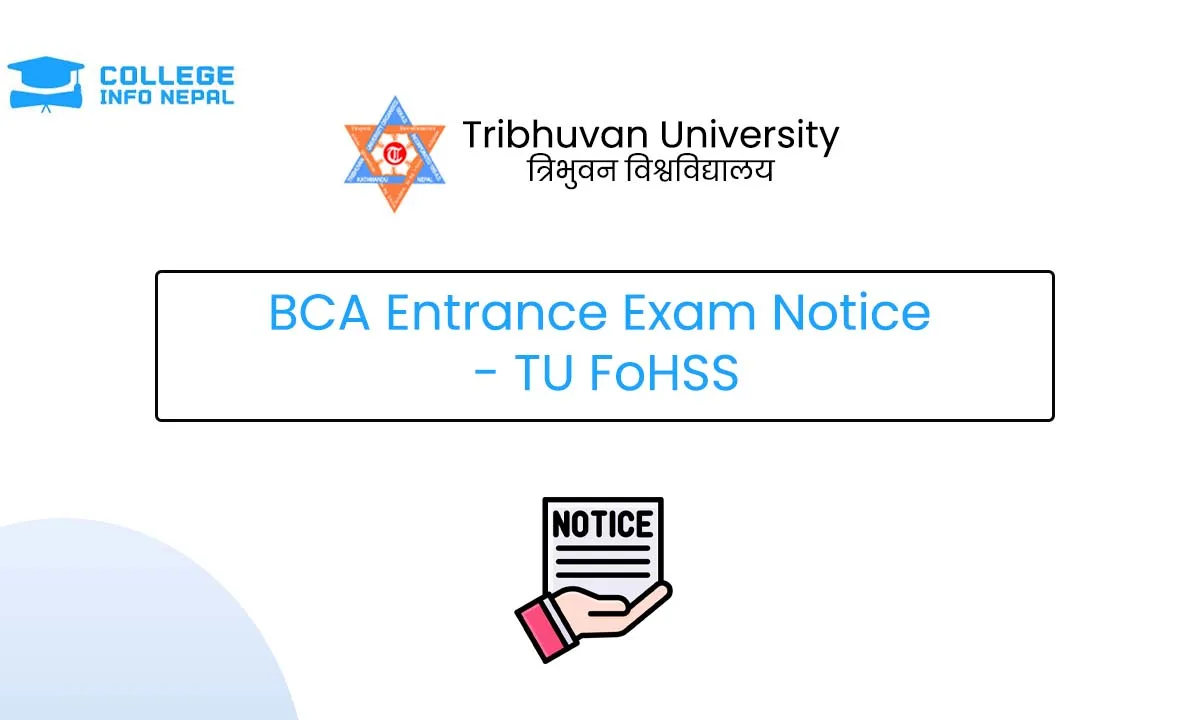 BCA Entrance Exam Notice 2082 – TU FoHSS