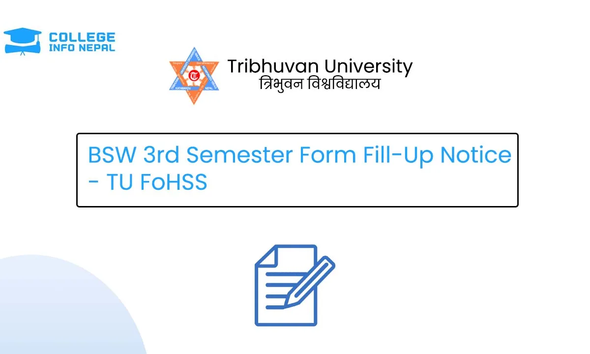 BSW 3rd Semester Form Fill-Up Notice – TU FoHSS