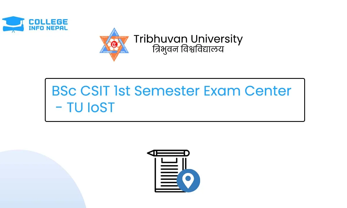 BSc CSIT 1st Semester Exam Center 2081 – Tribhuvan University