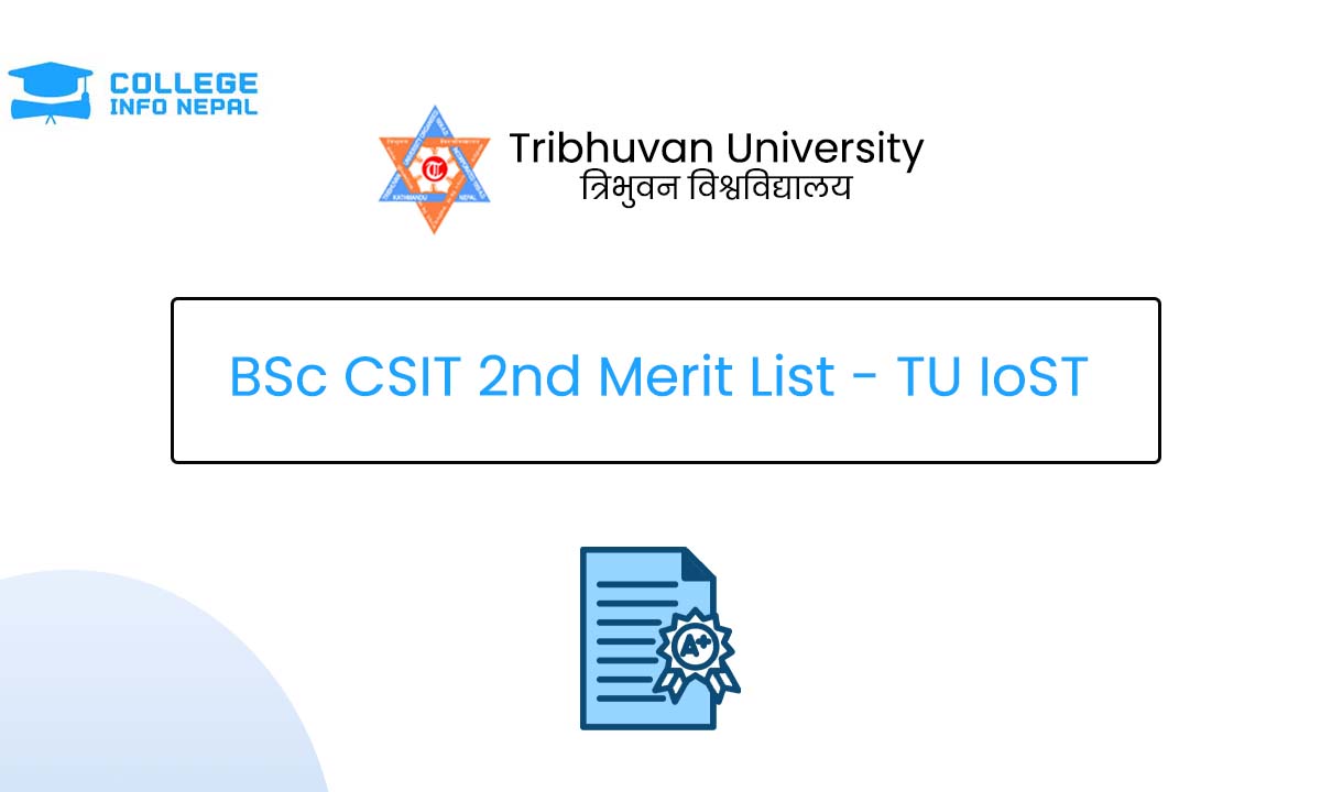 BSc CSIT 2nd Merit List 2082 - TU IoST