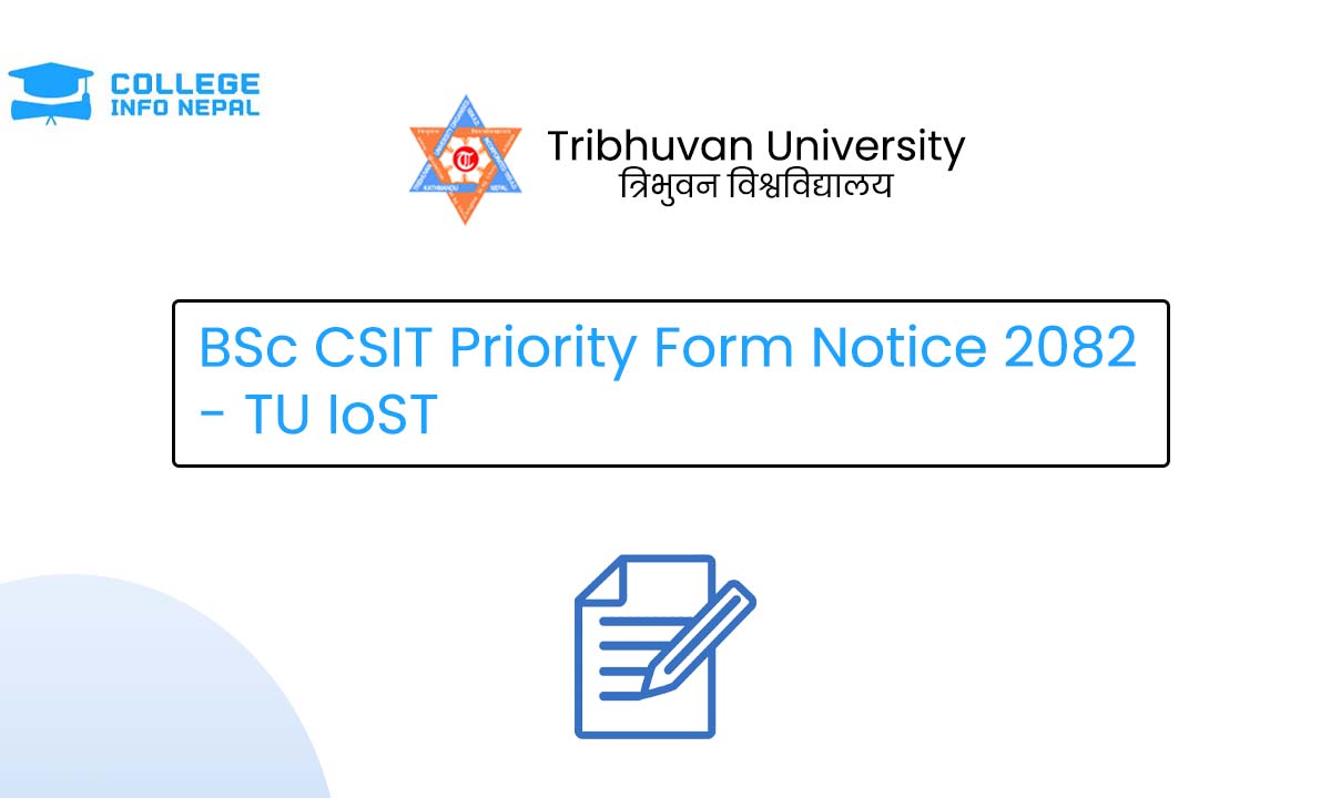 BSc CSIT Priority Form Notice 2082 - TU IoST