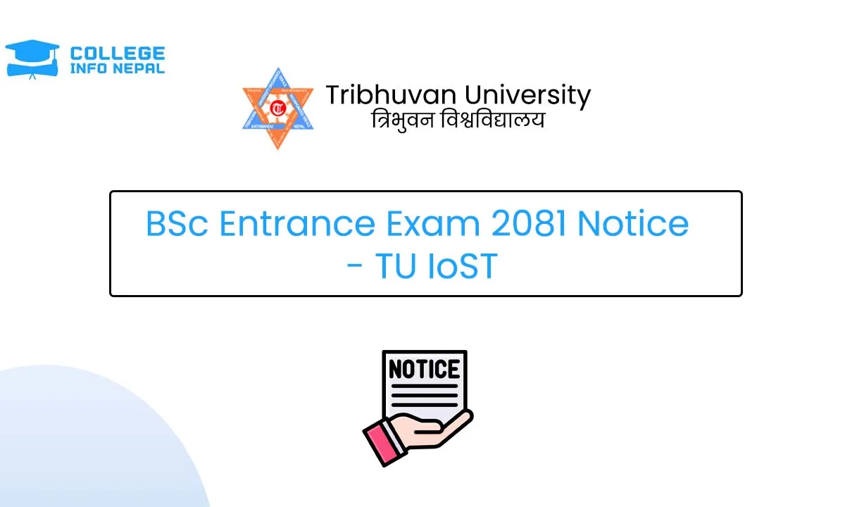 BSc Entrance Exam Notice 2082 – TU IoST