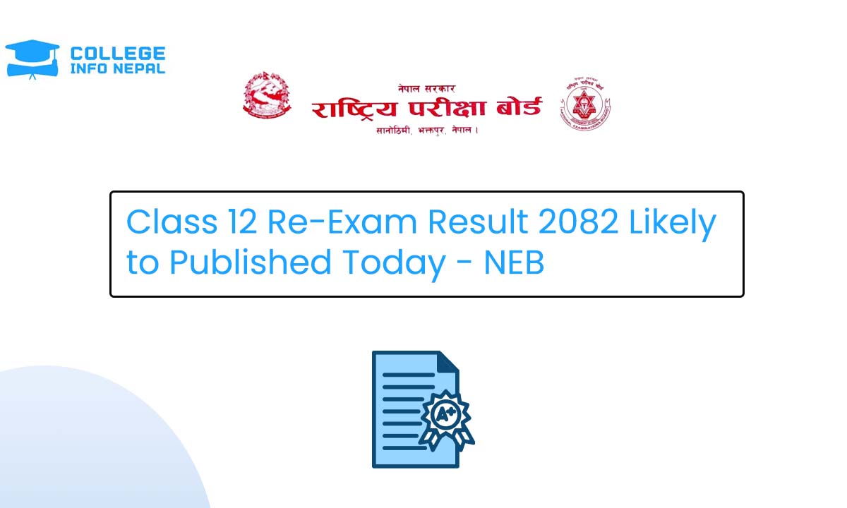 Class 12 Re-Exam Result 2082 Likely to Published Today - NEB
