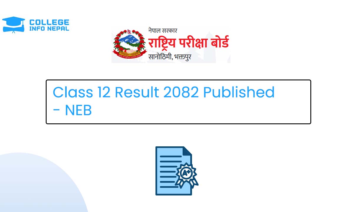 Class 12 Result 2082 Published - NEB
